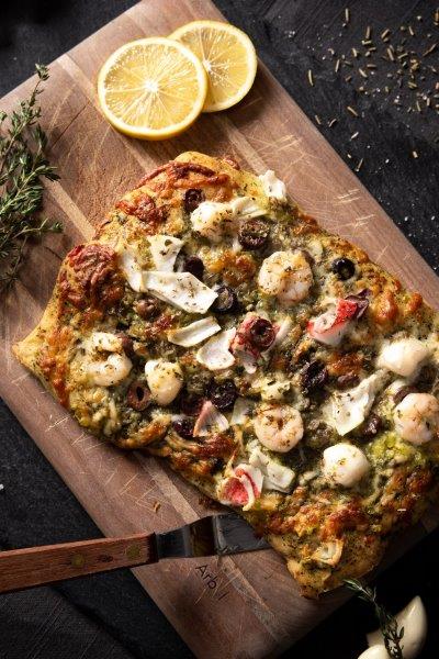 Seafood Flatbread - Simple Cuisine